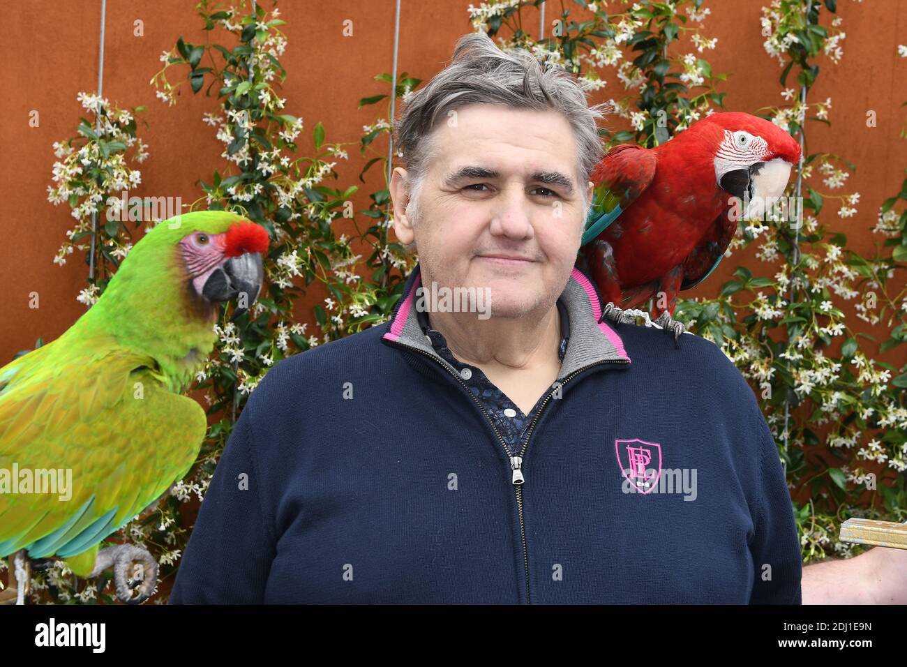 Pierre Menes posing at the Village during French Tennis Open at Roland ...