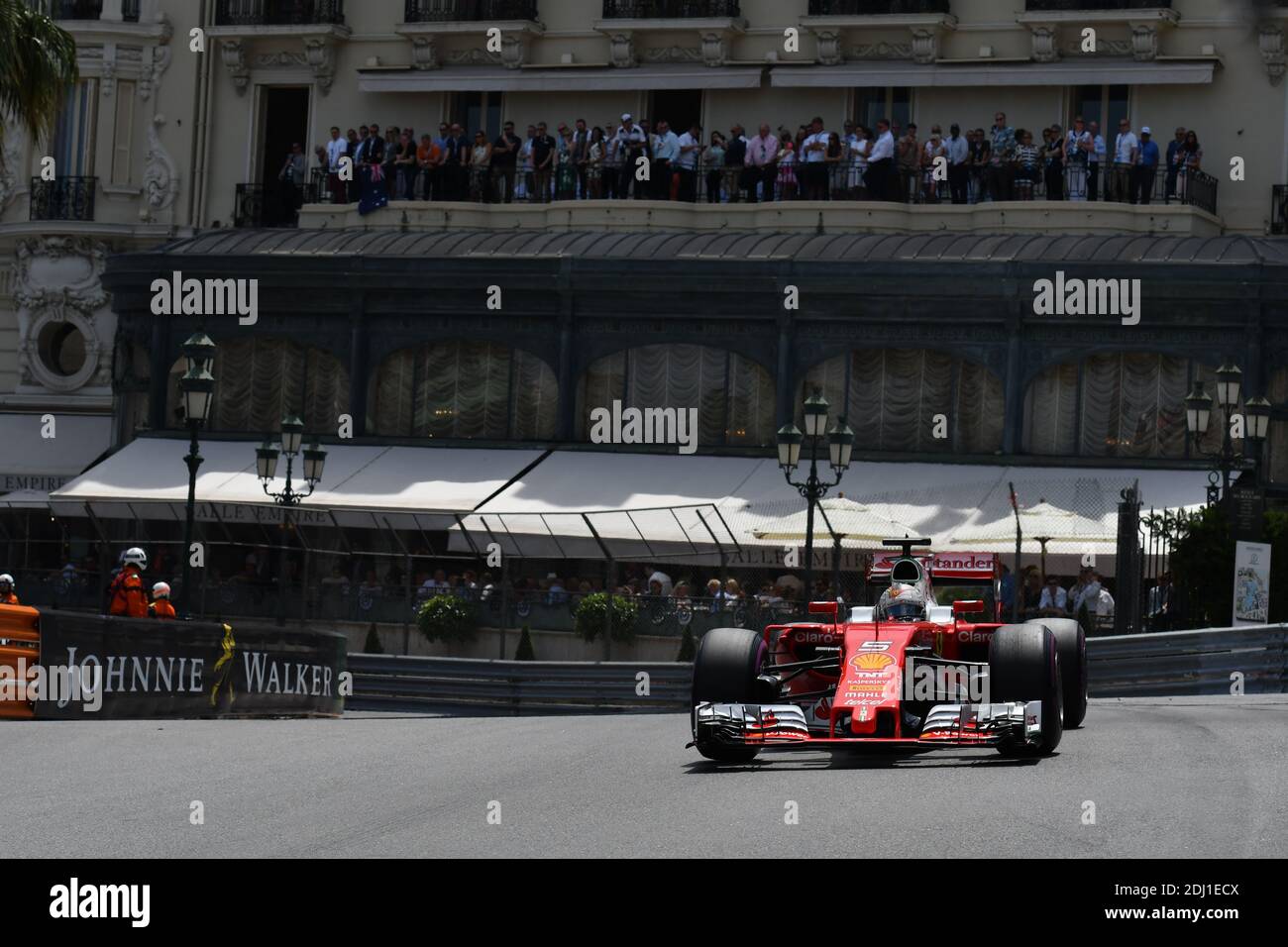 Sebastian Vettel driving the Ferrari during qualifying session of the ...