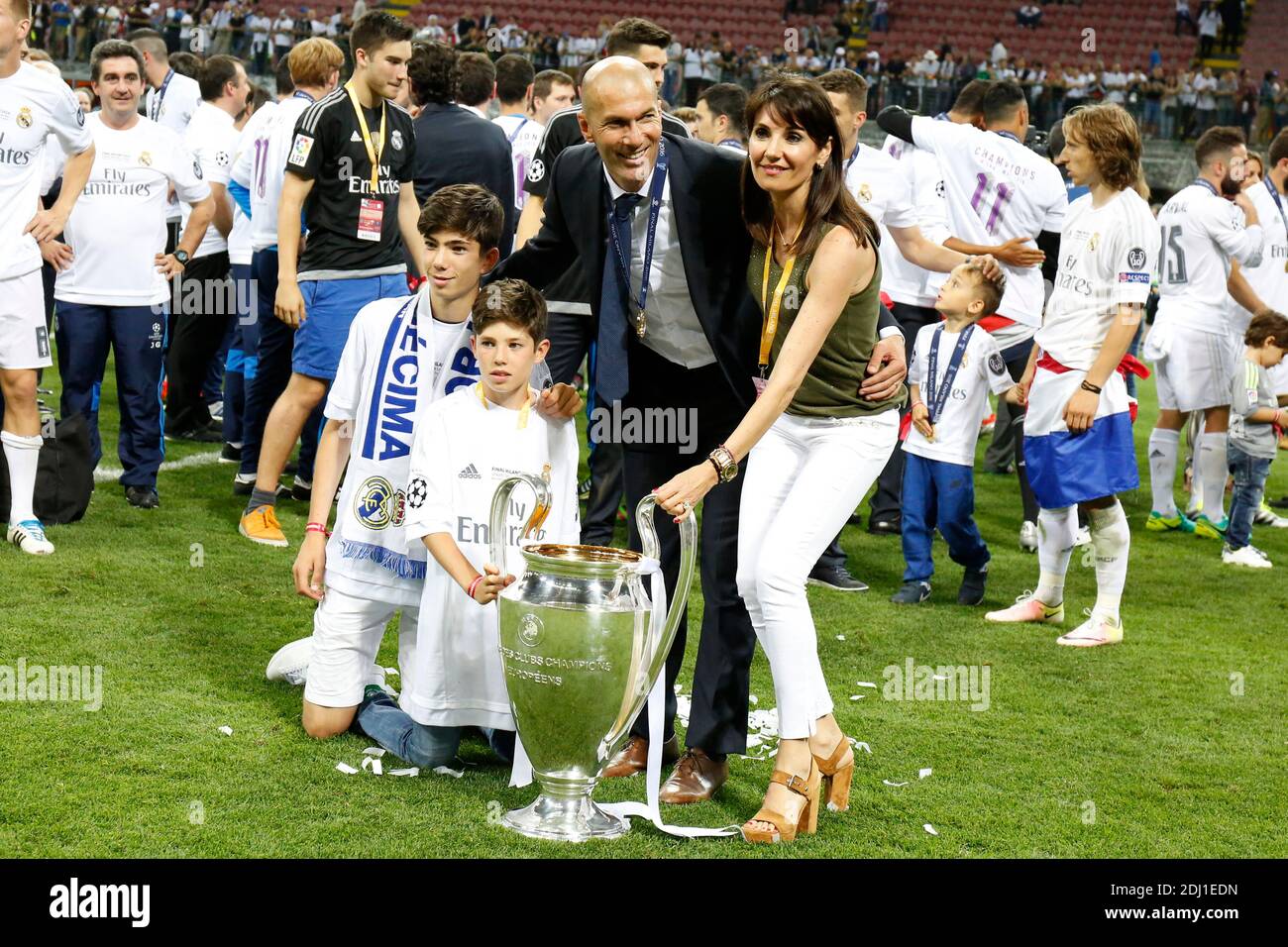 Zinedine Zidane Family 2014