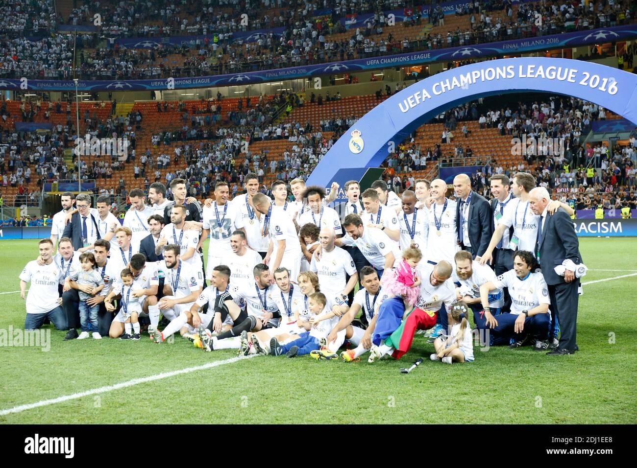 Real Madrid's with the Cup during the Champion's League Final soccer ...