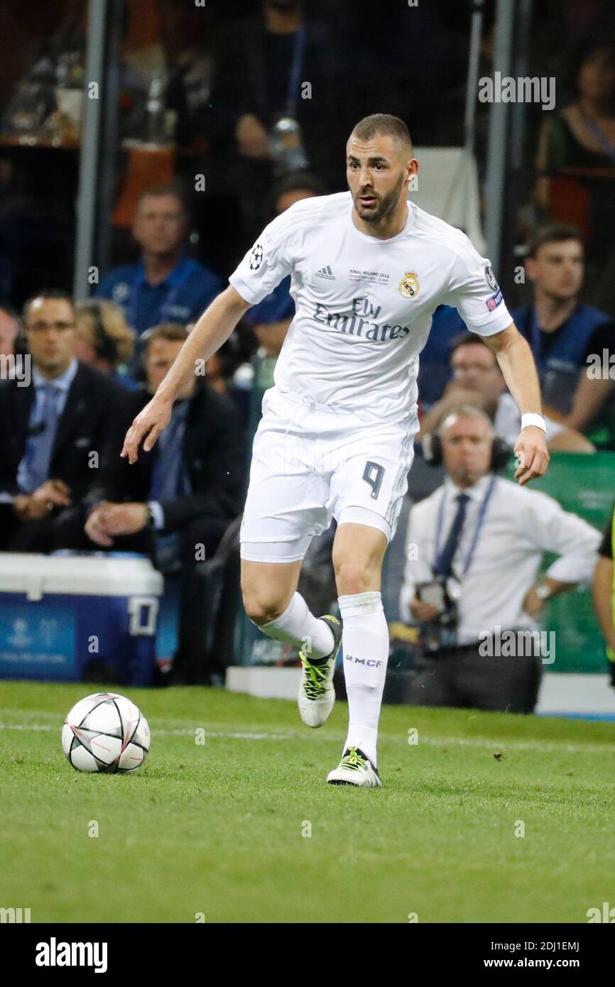 Real Madrid's Karim Benzema during the Champion's League Final soccer ...