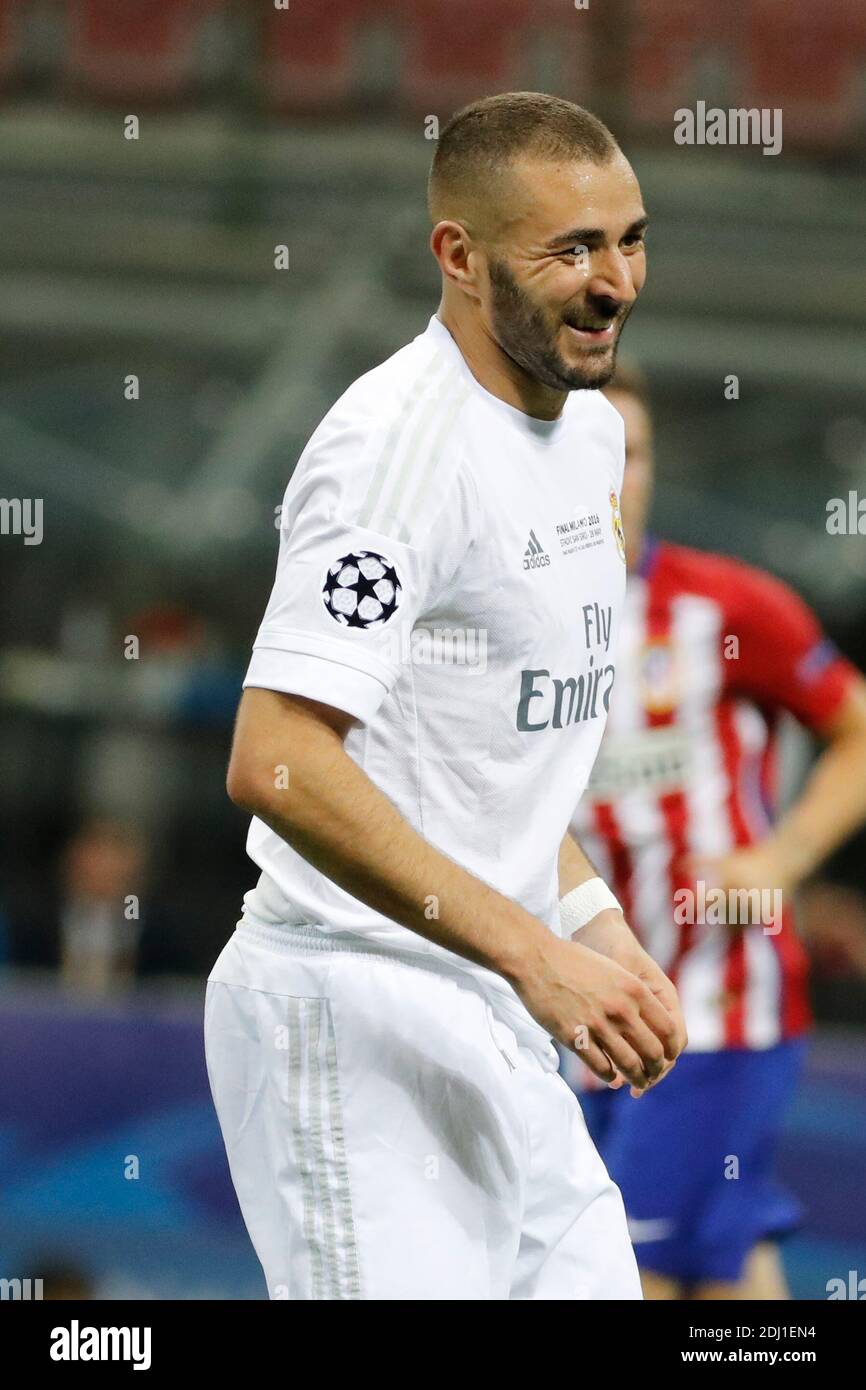 Real Madrid's Karim Benzema during the Champion's League Final soccer ...