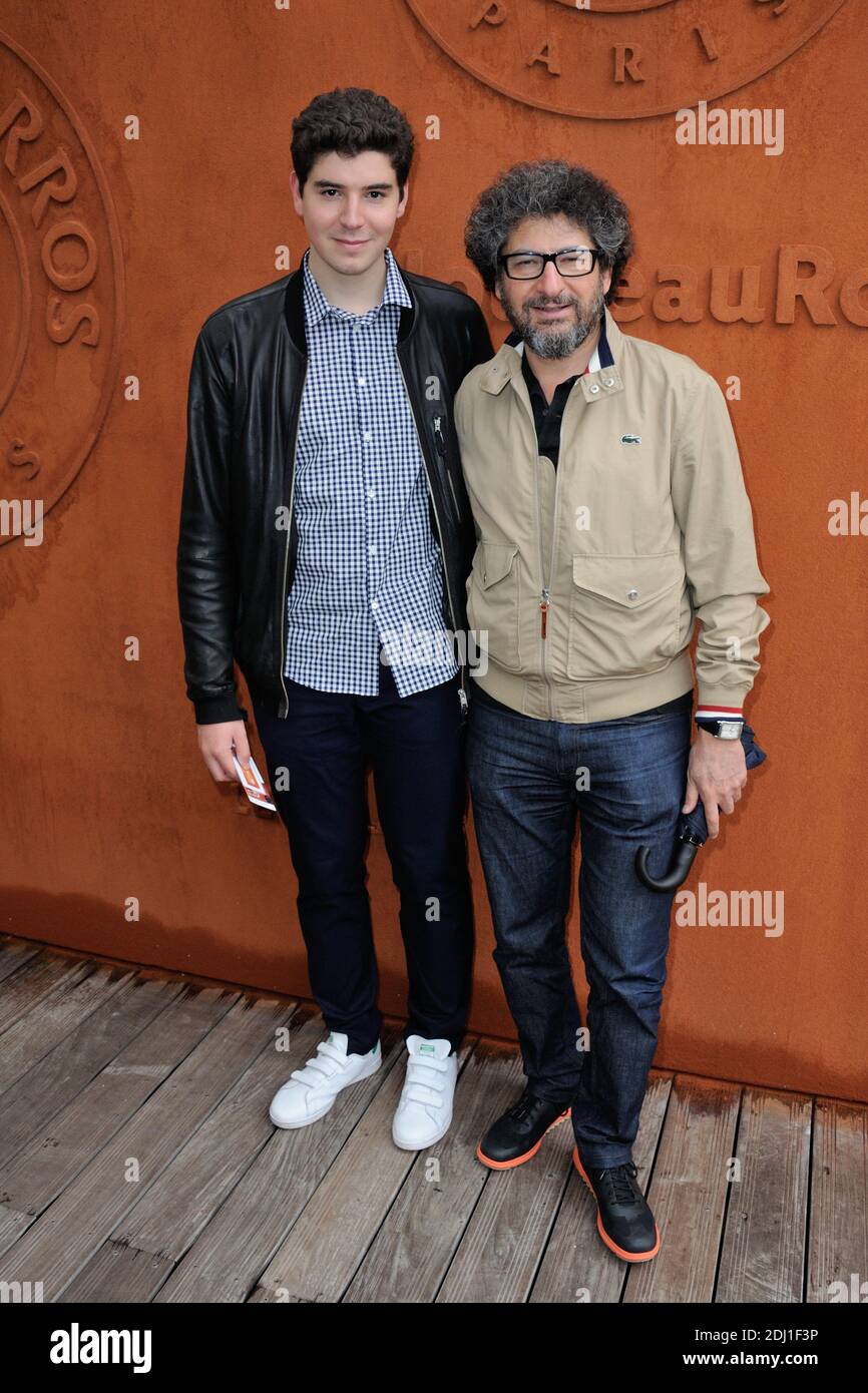 Yuri Mihaileanu, Radu Mihaileanu posing at the Village during French ...
