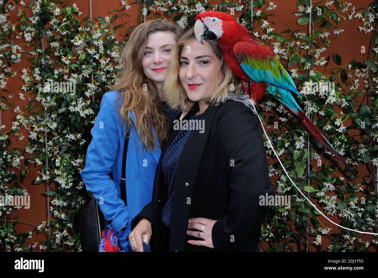 Sarah Suco, Marilou Berry posing at the Village during French Tennis ...