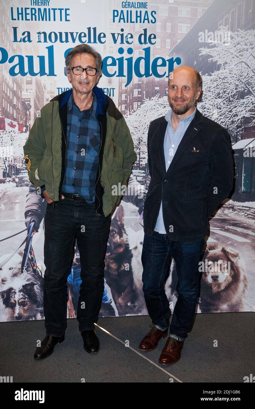 Thierry Lhermitte and Director Thomas Vincent attendng the premiere of ...