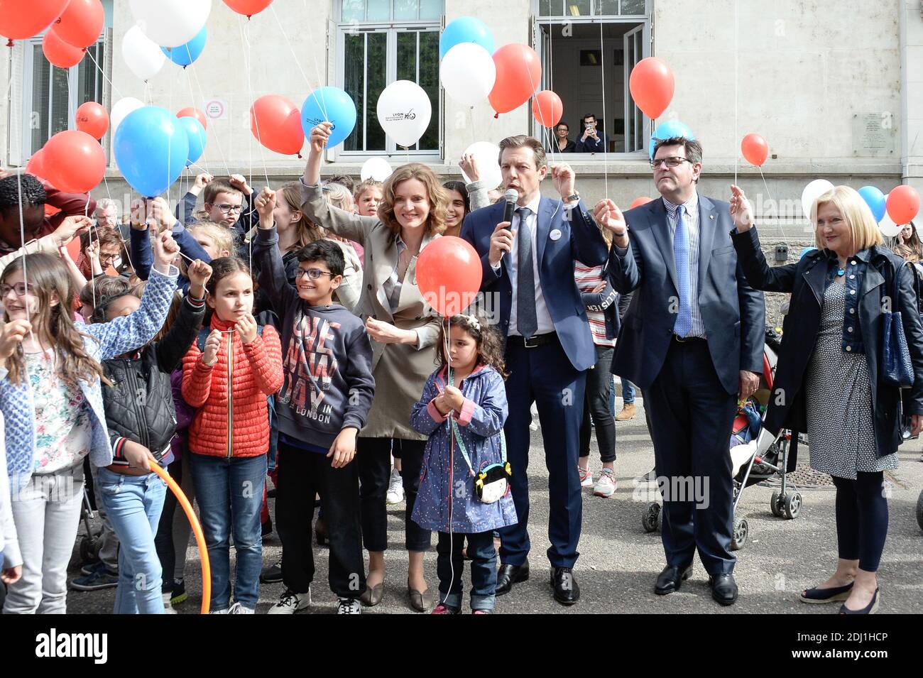 Nathalie Kosciusko-Morizet (aka NKM) and Pascal Blache, mayor of Lyon ...