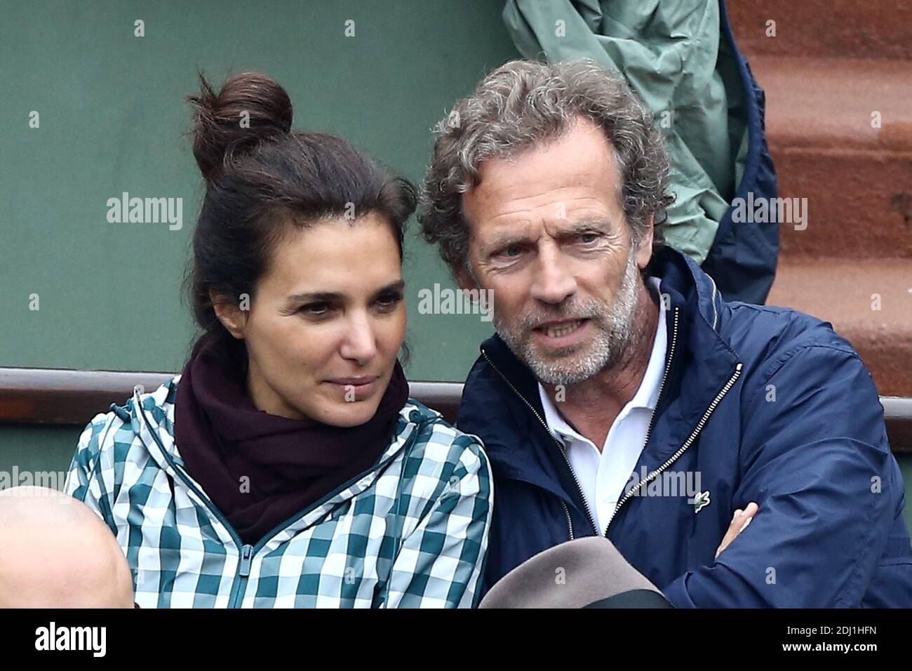 Stephane Freiss and his wige Ursula in the VIP Tribune during French ...