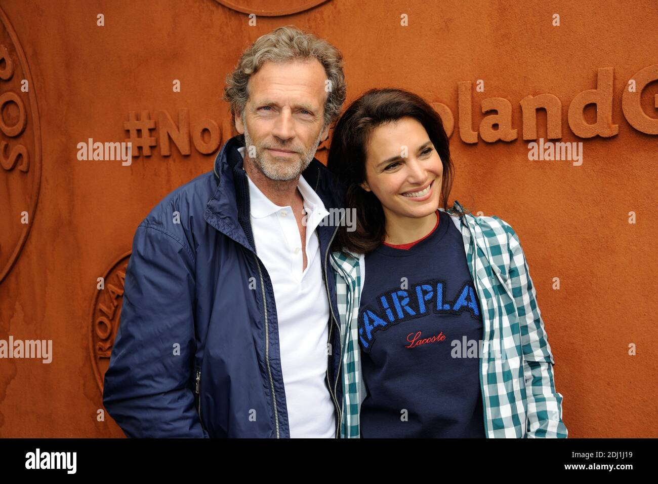 Stephane Freiss, Ursula Freiss posing at the Village during French ...