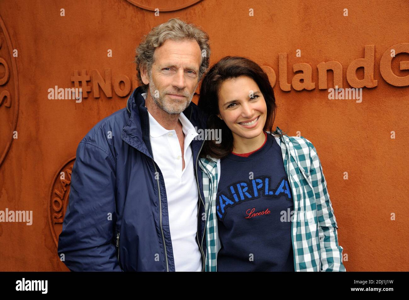 Stephane Freiss, Ursula Freiss posing at the Village during French ...