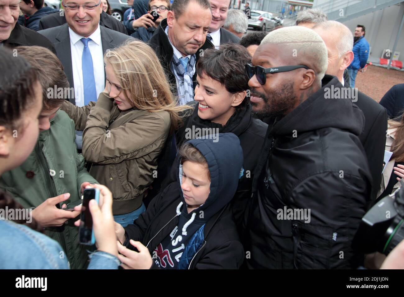 The French Minister of Education Najat Vallaud-Belkacem and french ...