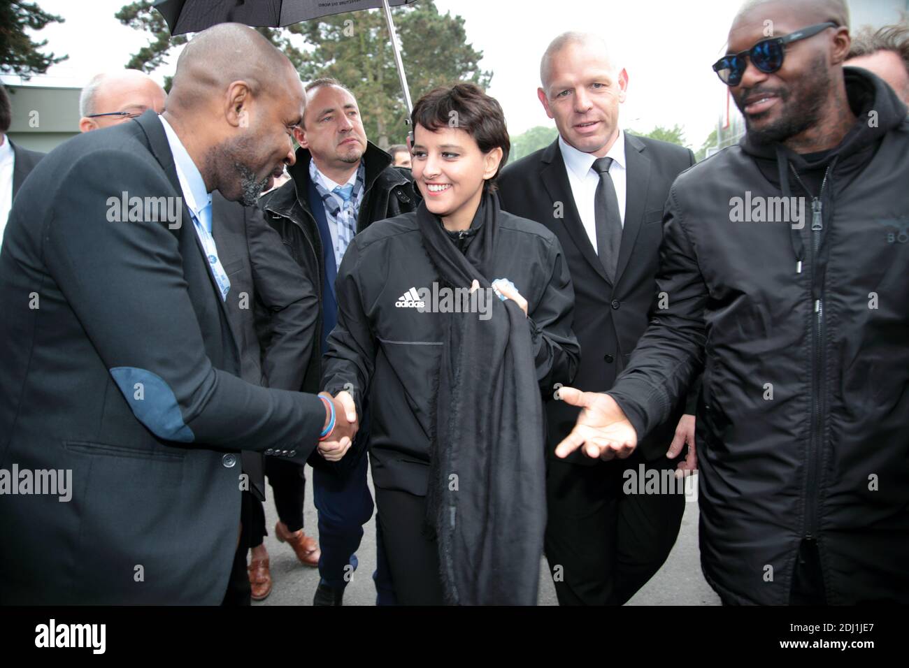 The French Minister of Education Najat Vallaud-Belkacem and french ...