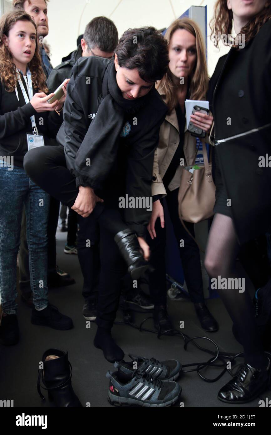 The French Minister of Education Najat Vallaud-Belkacem and french ...