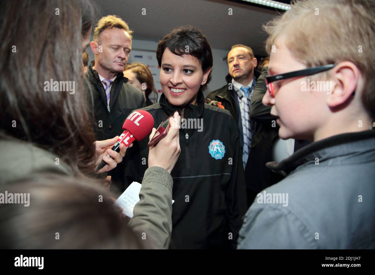 The French Minister of Education Najat Vallaud-Belkacem and french ...