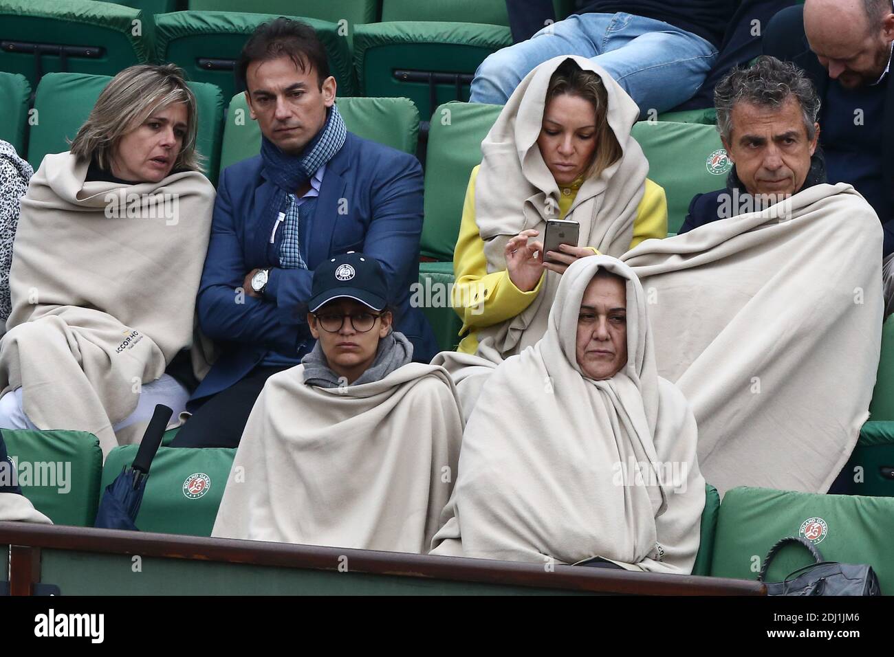 Atmosphere in the VIP Tribune during French Tennis Open at Roland ...