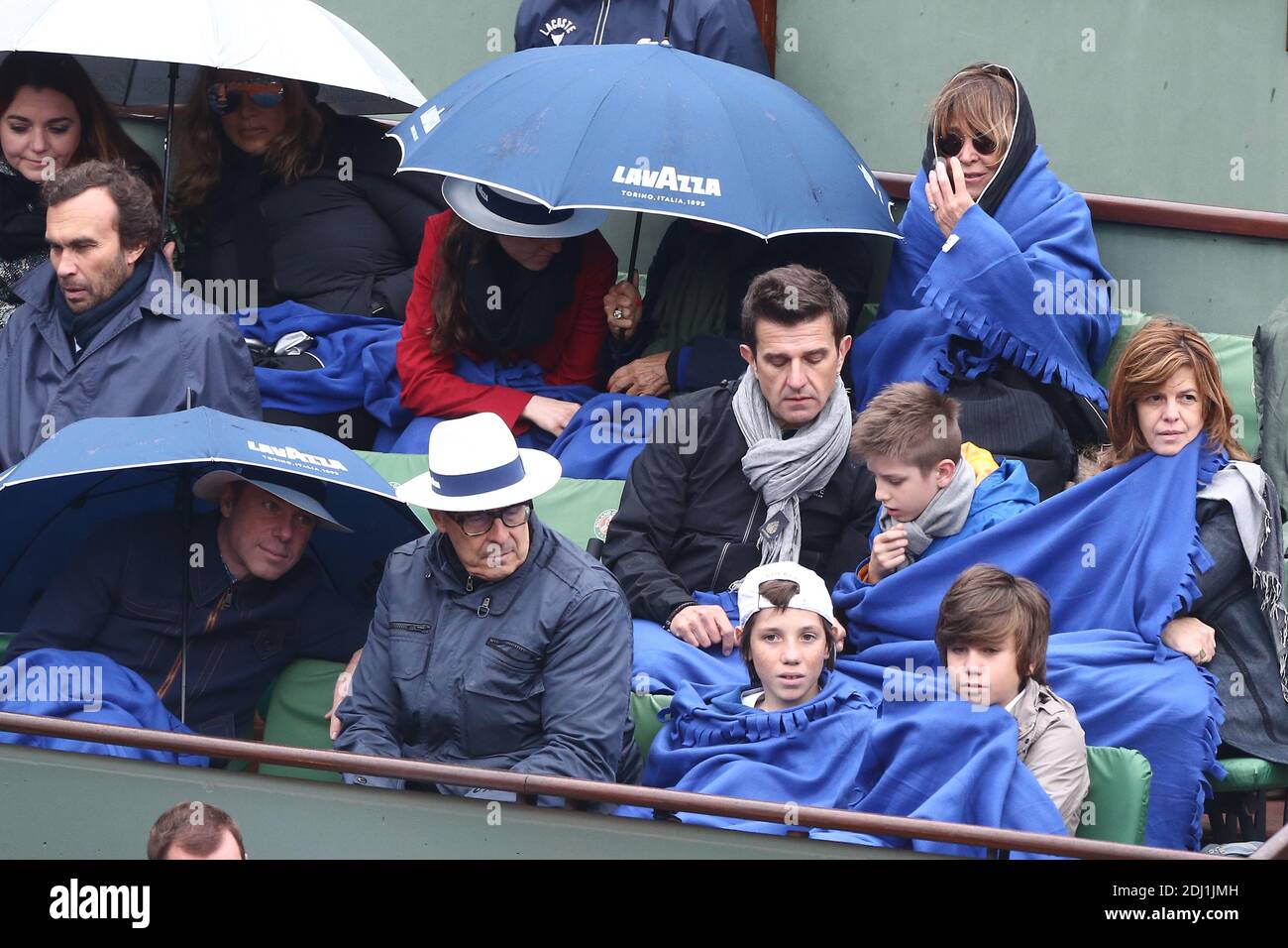 Atmosphere in the VIP Tribune during French Tennis Open at Roland ...