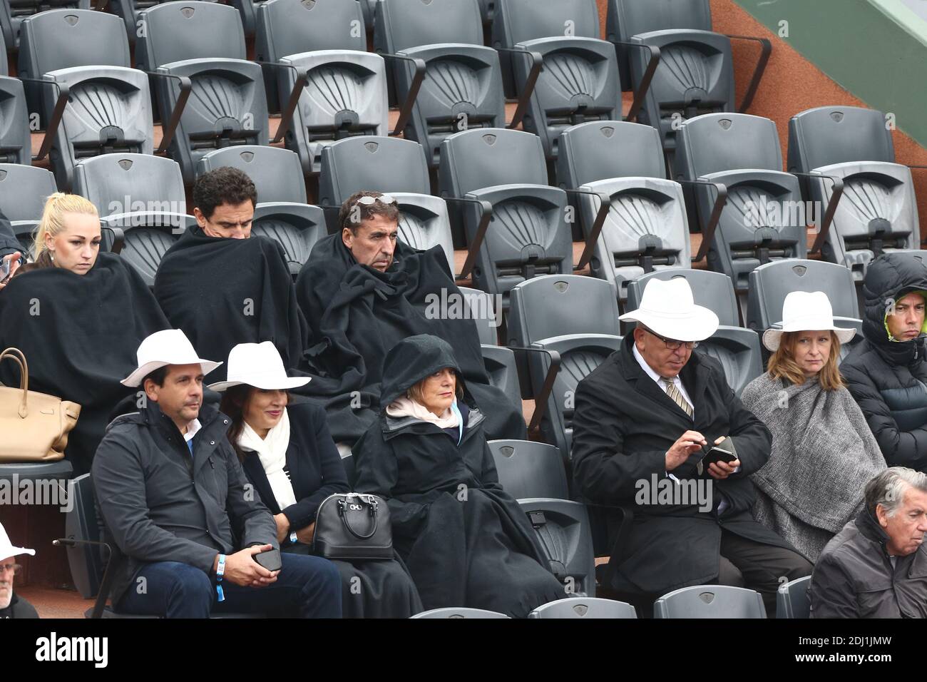 Atmosphere in the VIP Tribune during French Tennis Open at Roland ...