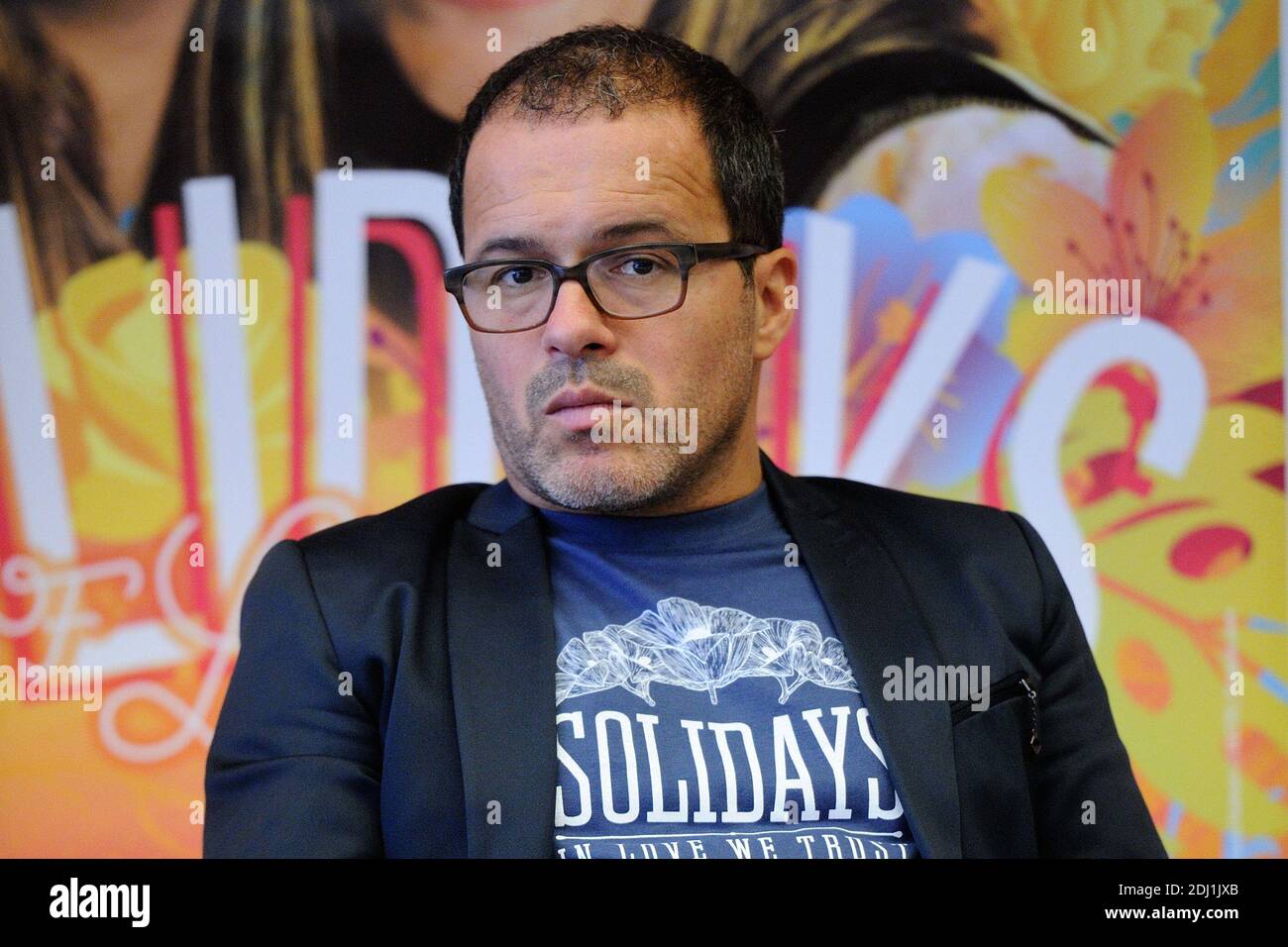 Luc Barruet assiste a la Conference de Presse de Solidays 2016 a Paris ...