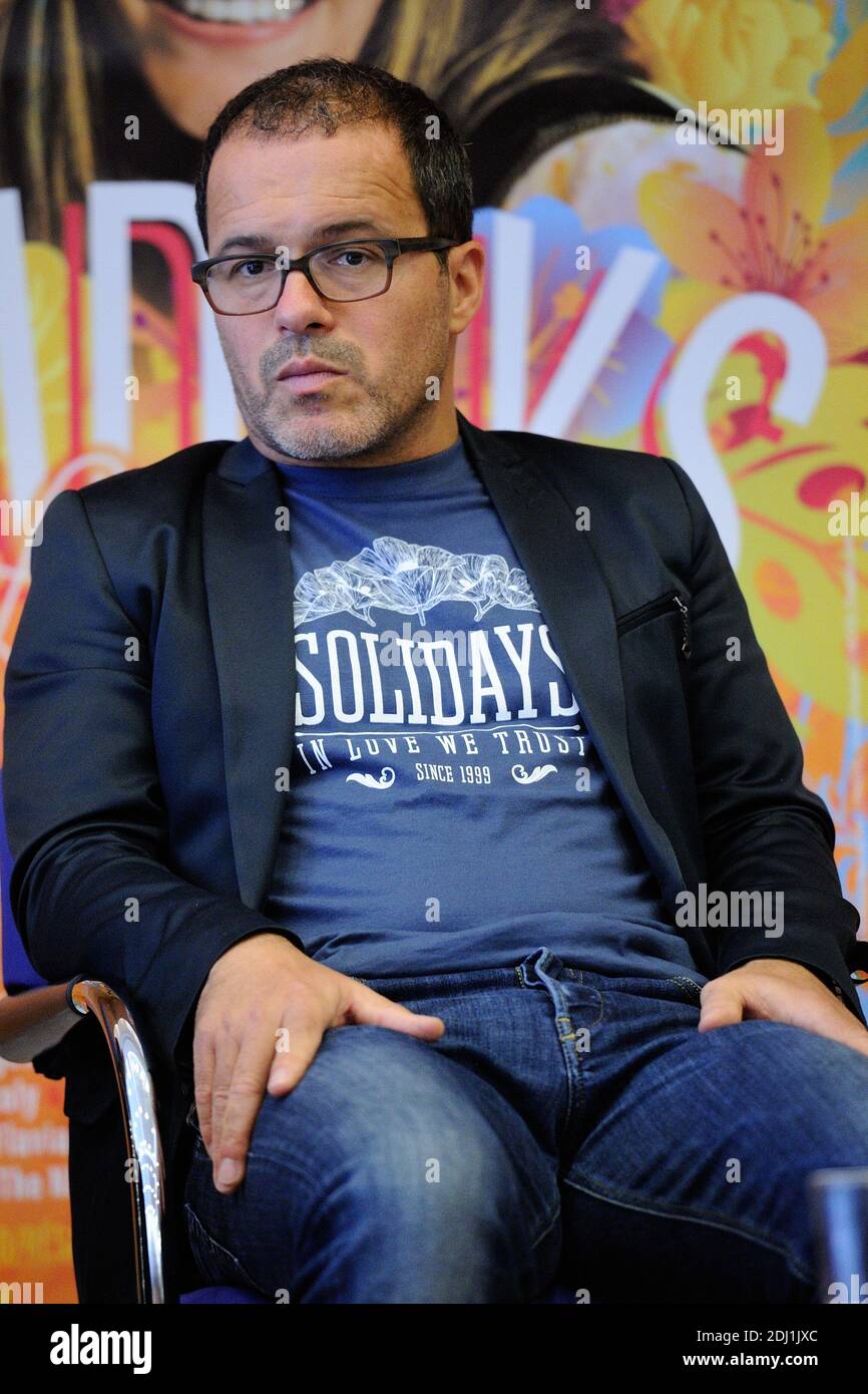 Luc Barruet assiste a la Conference de Presse de Solidays 2016 a Paris ...