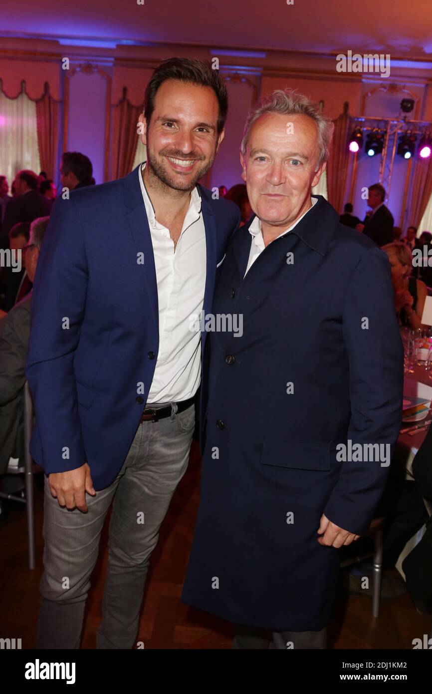 Christophe Michalak and Alain Passard attending 'Autistes sans ...