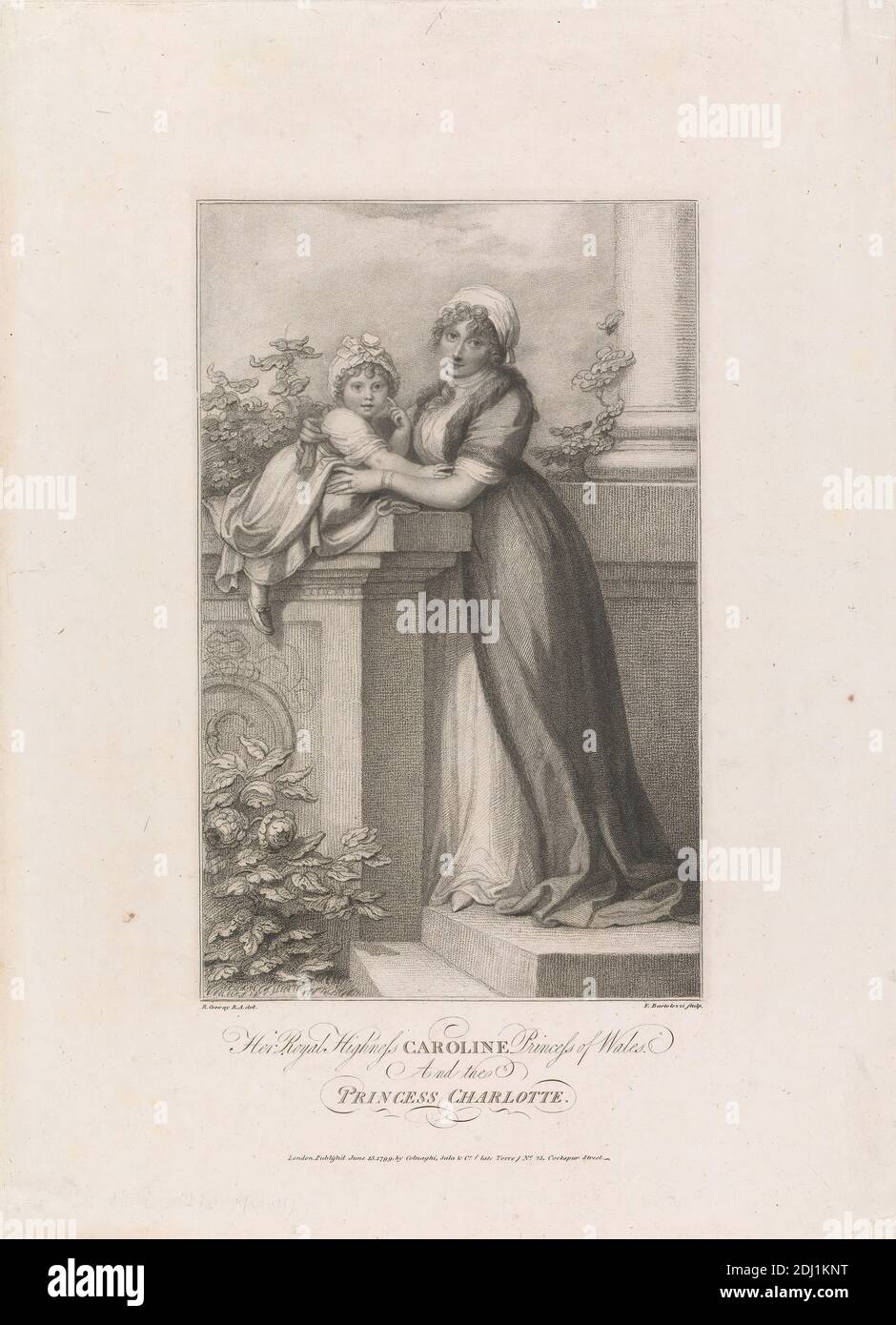 H.R.H. Caroline Princess of Wales and the Princess Charlotte, Francesco ...