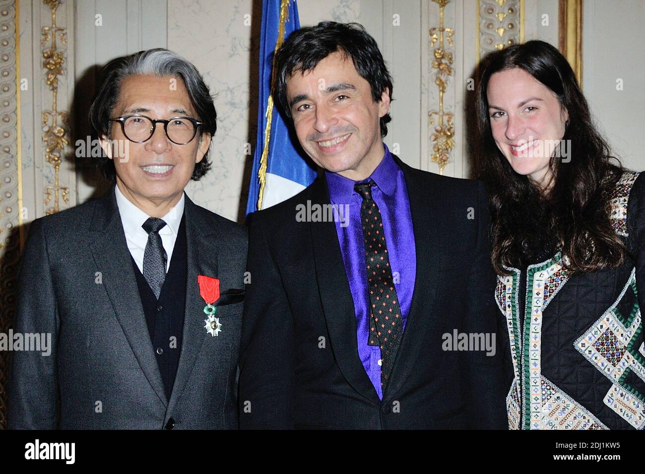 Kenzo Takada, Ariel Wizman and his wife Osnath Wizman attending the ...