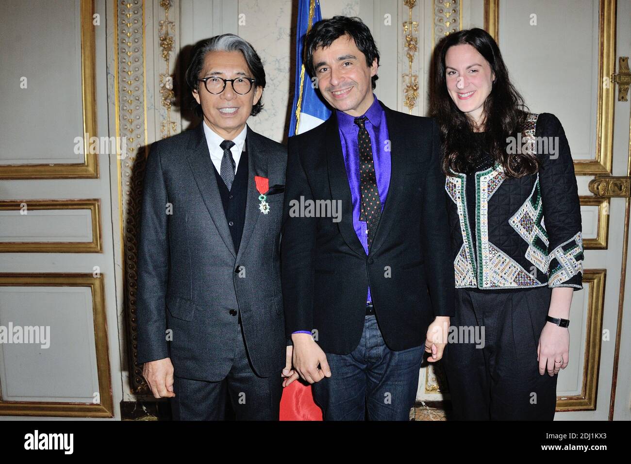 Kenzo Takada, Ariel Wizman and his wife Osnath Wizman attending the ...