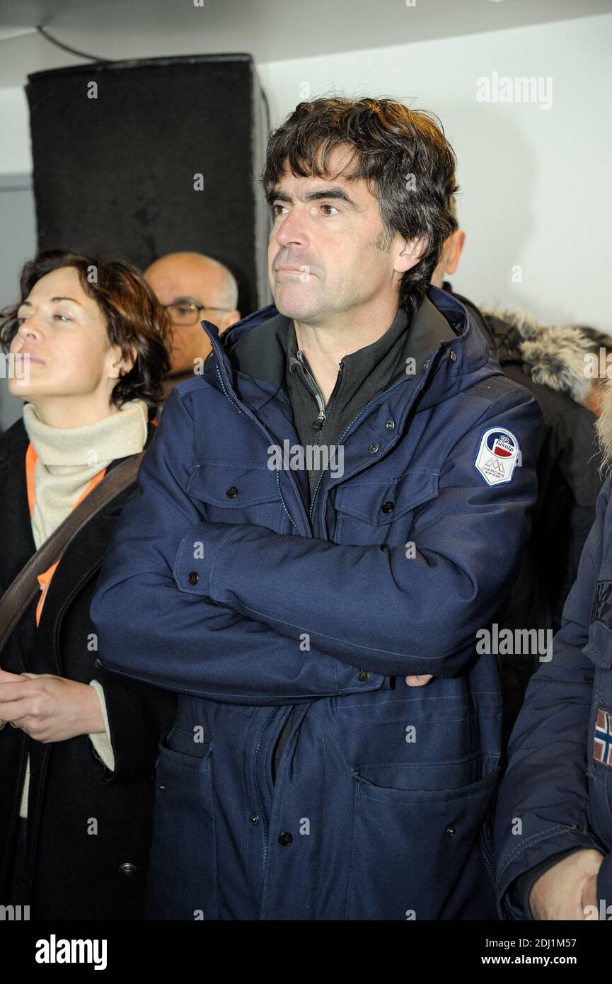Eric Fournier attending the Inauguration of the renovation of the ...