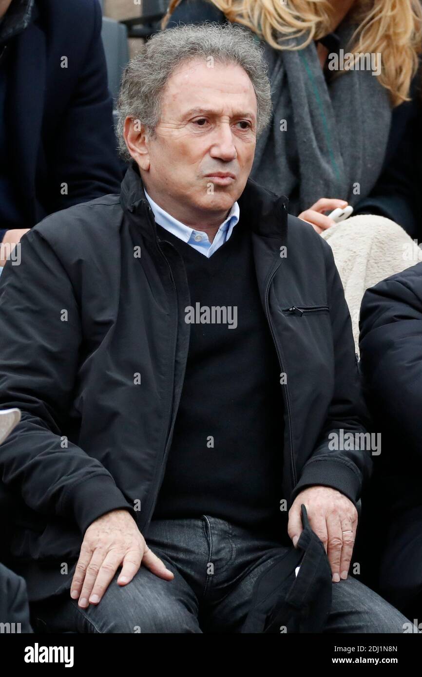 Michel Drucker attending the 1/2 final round of the 2016 BNP Paribas ...