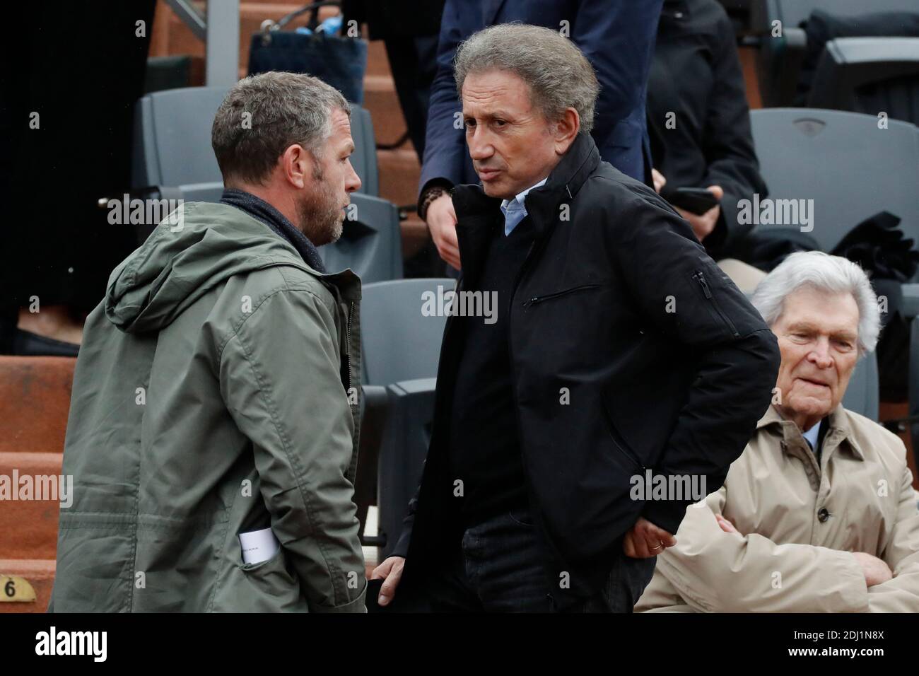 Michel Drucker attending the 1/2 final round of the 2016 BNP Paribas ...