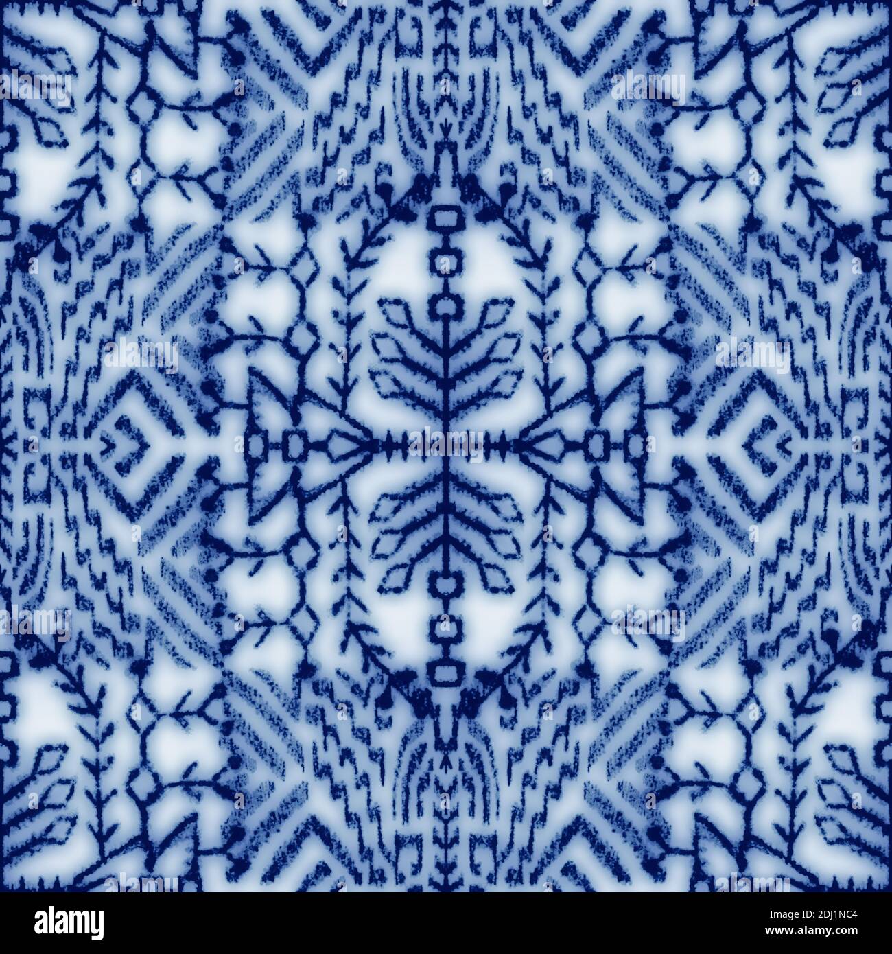 Seamless classic blue and white ceramic design Stock Photo - Alamy