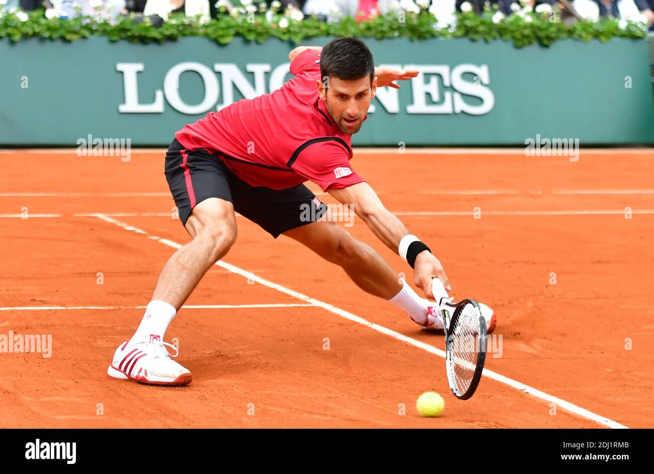 FRANCE, Paris : Serbia's Novak Djokovic returns the ball to Great ...