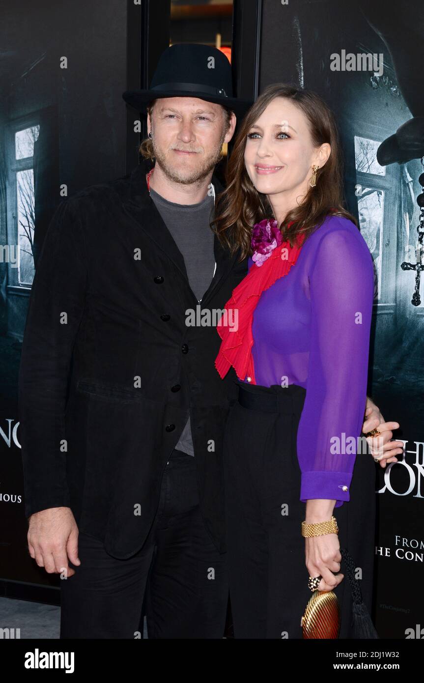 Renn Hawkey and Vera Farmiga attend the premiere of 'The Conjuring 2 ...