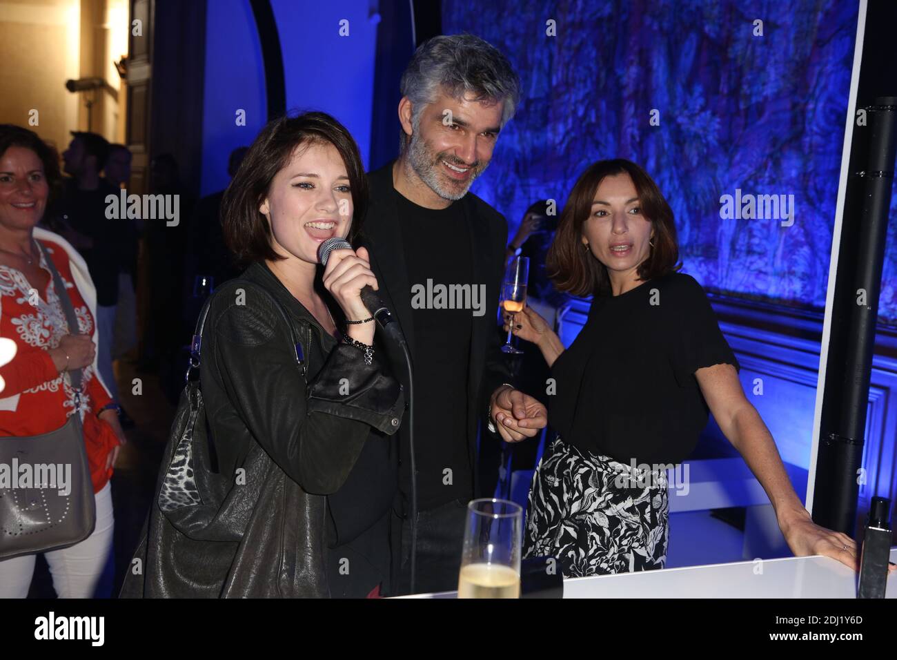 Aure Atika, Francois Vincentelli and his wife Alice Dufour attending ...