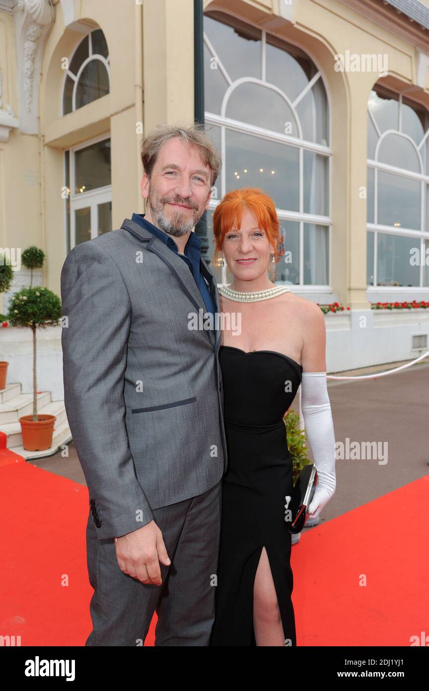 Yann Samuell and his wife Emmanuelle Gronvold during the 30th Cabourg ...