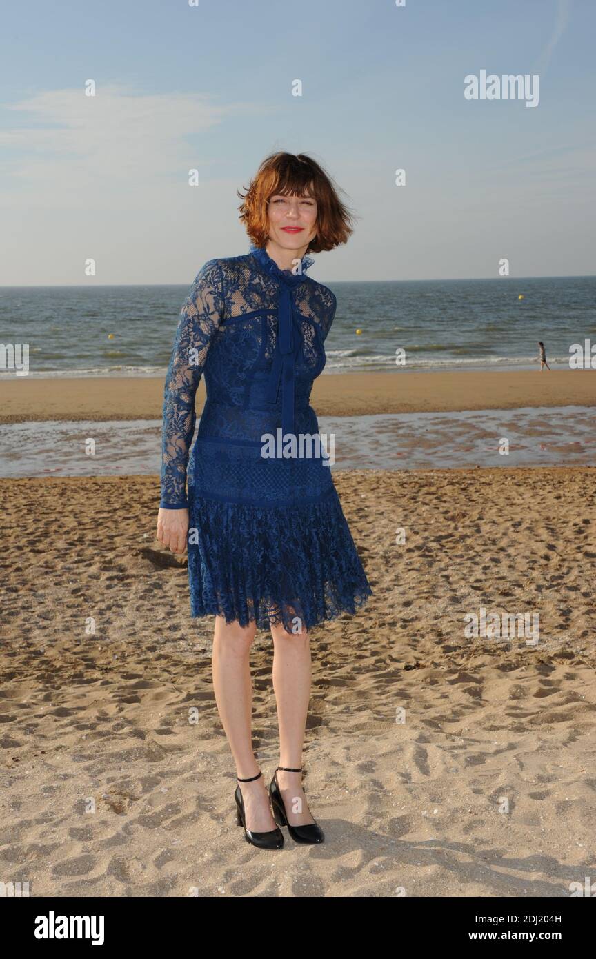 Marie-Josee Croze posing for a photocall on the beach during the 30th ...