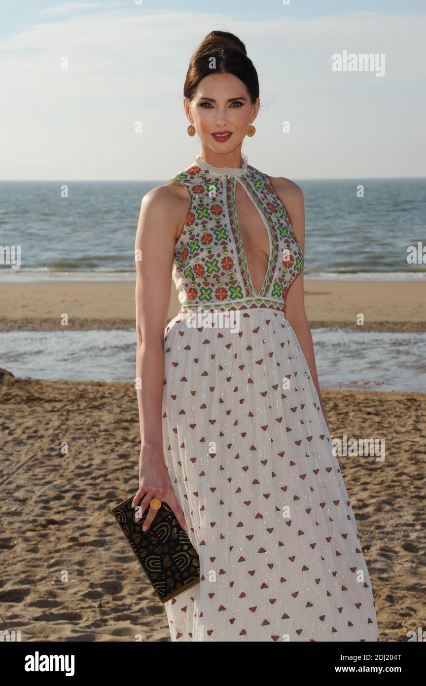 Frederic Bel posing for a photocall on the beach during the 30th ...