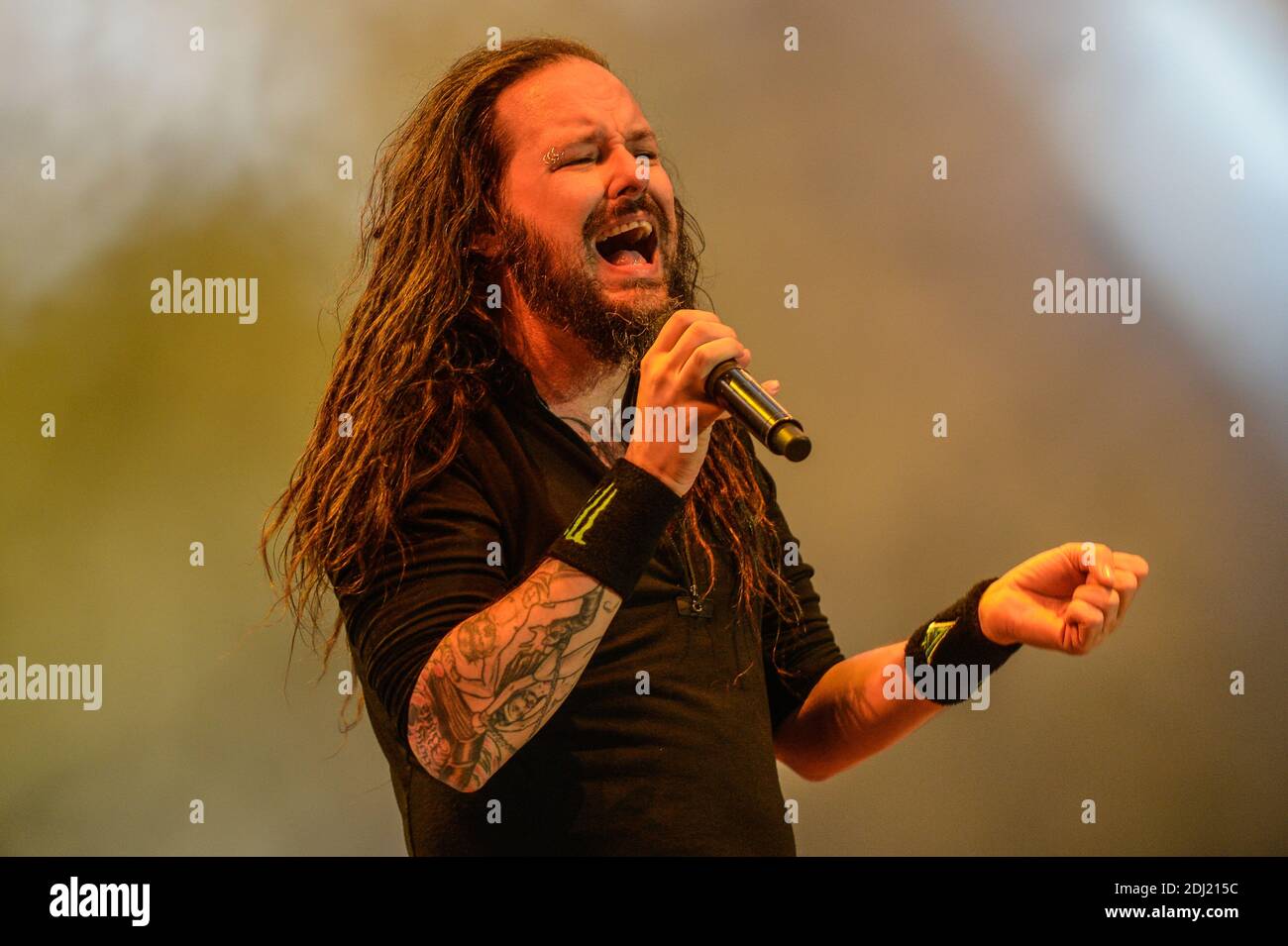 KoRn performing live during the 1st edition of the Download Festival in ...