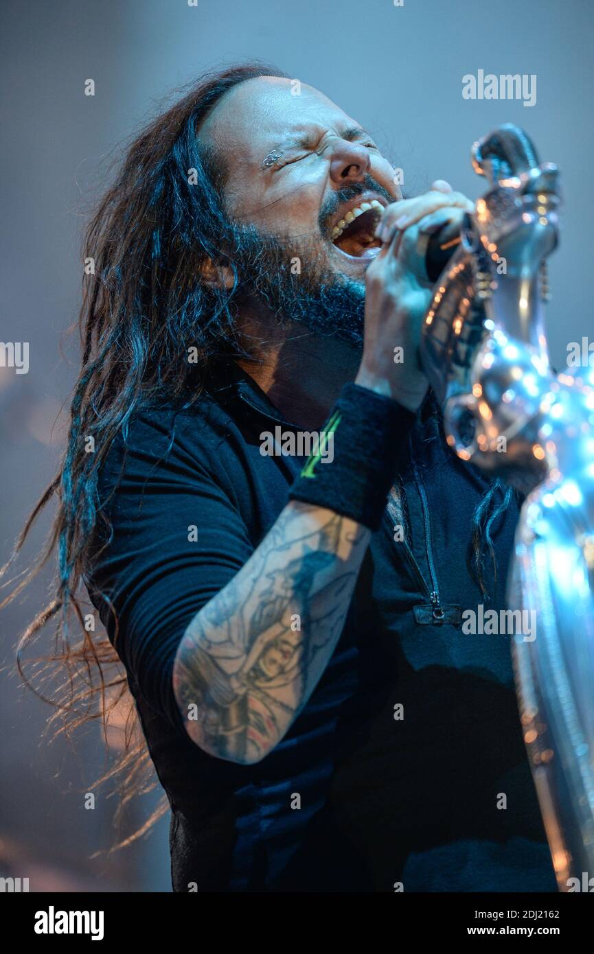 KoRn performing live during the 1st edition of the Download Festival in ...
