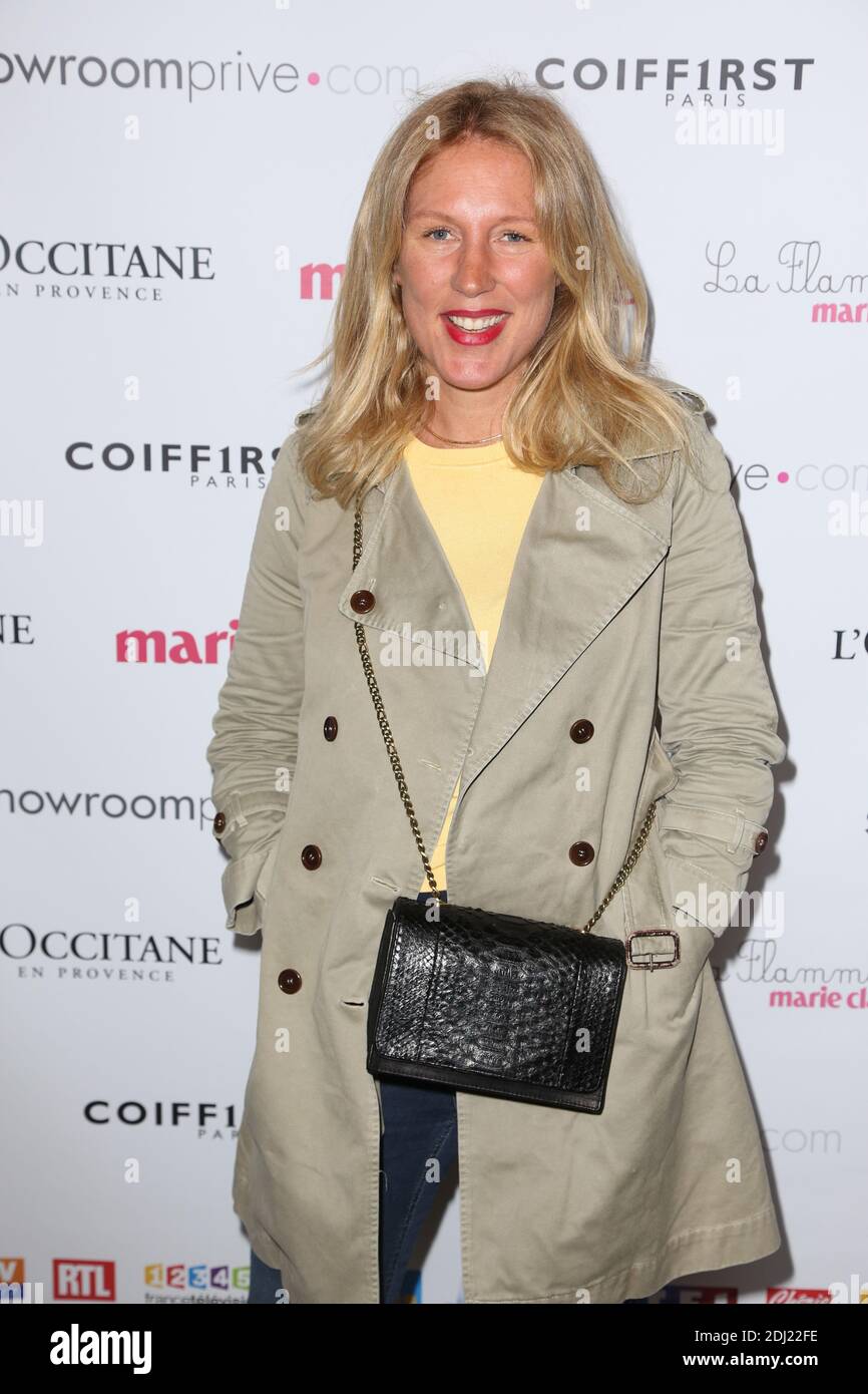 Agathe Lecaron assiste a la conference de presse La Flamme Marie-Claire ...