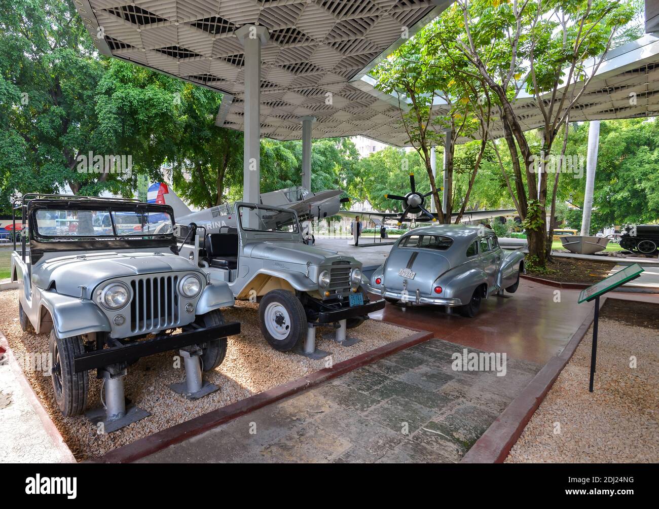Museum of the Revolution vehicles in Havana, Cuba. Vehicles including ...