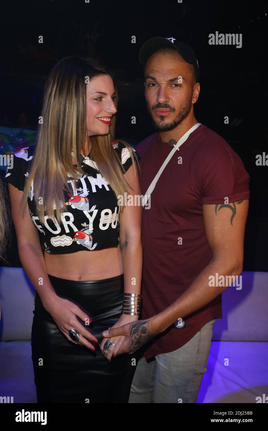 Nadege et Nicolas de l'émission Les Anges de la Téléréalité 8 lors d ...