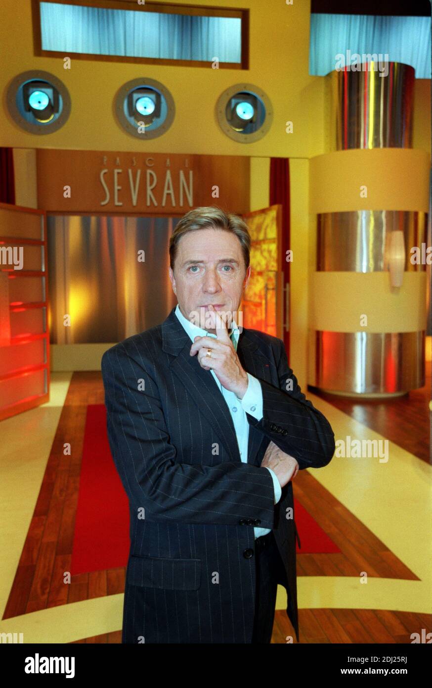Undated file photo of late TV personality Pascal Sevran on the set of ...