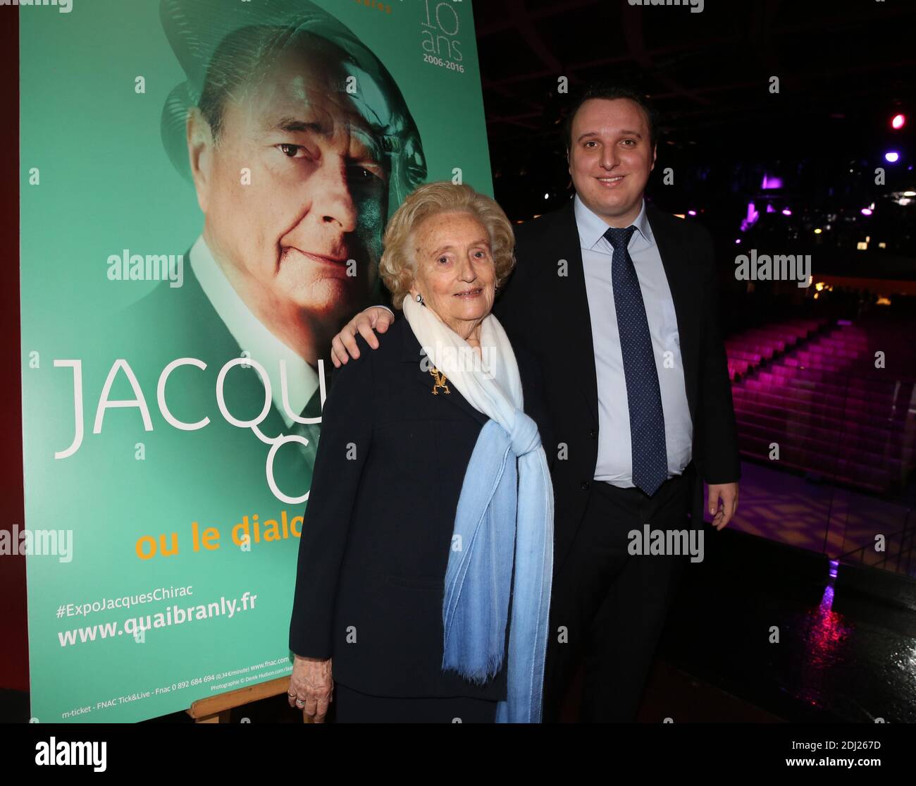 Bernadette Chirac and Martin Rey-Chirac attending the opening of the ...