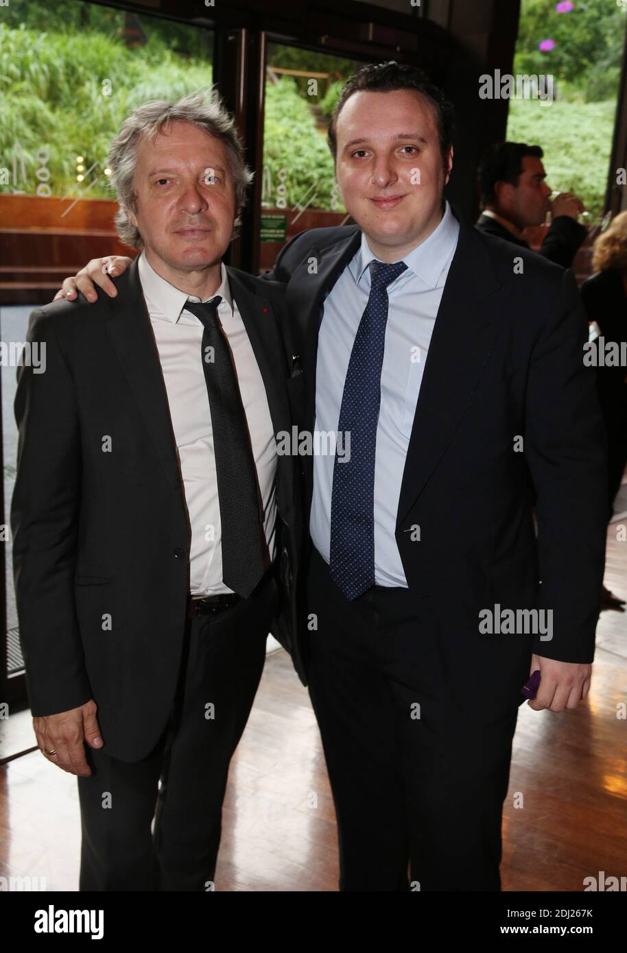 Thierry Rey and his son Martin Rey-Chirac attending the opening of the ...