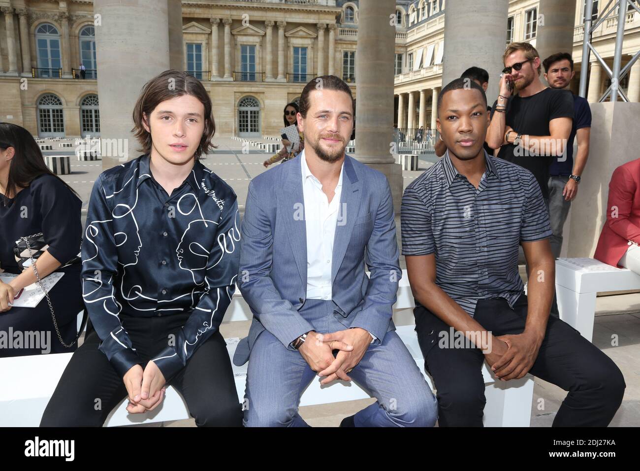 Nick Robinson, Ben Robson, Corey Hawkins attending the Louis Vuitton ...