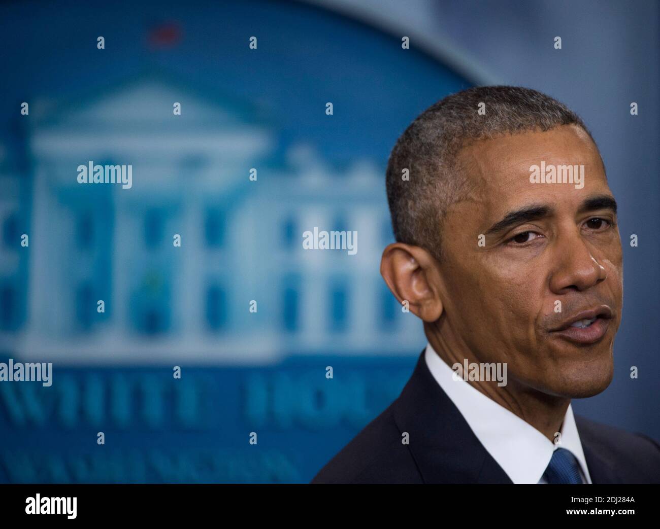 U.S. President Barack Obama takes questions after delivering remarks in ...
