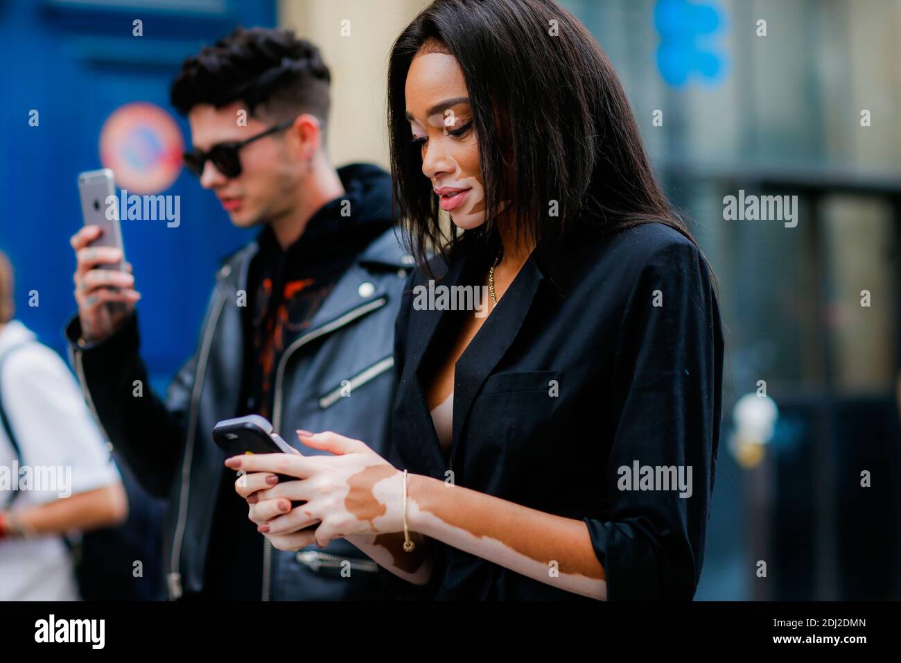 Street style,Canadian model Chantelle Brown-Young aka Winnie Harlow ...
