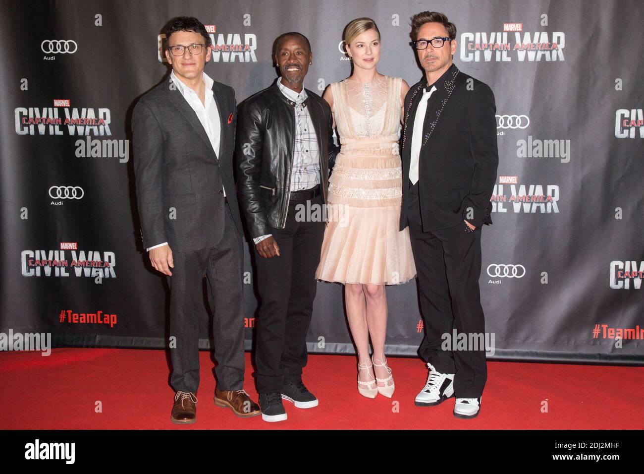 ANTHONY RUSSO, DON CHEADLE, EMILY VANCAMP AND ROBERT DOWNEY JR ...