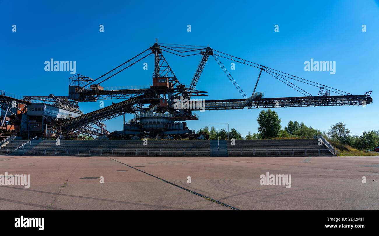 Bucket-wheel Excavator Medusa In The Ferropolis Open-air Museum, City ...