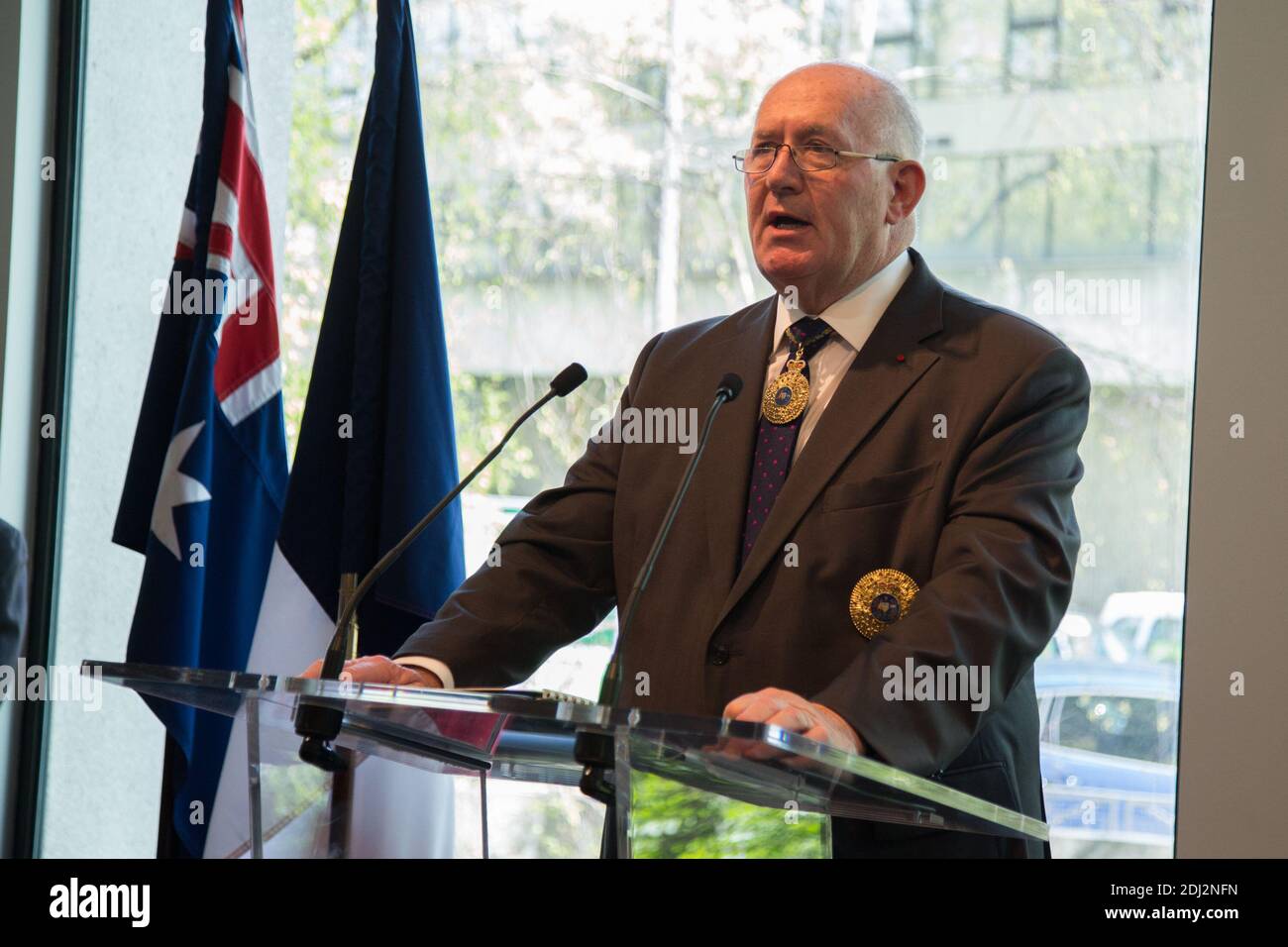 LE GENERAL SIR PETER COSGROVE, GOUVERNEUR GENERAL D AUSTRALIE ...